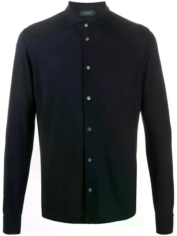 ZANONE Regular-fit Cotton Shirt - Blue