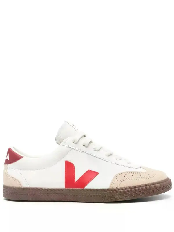 VEJA Volley Suede-panelled Sneakers - White
