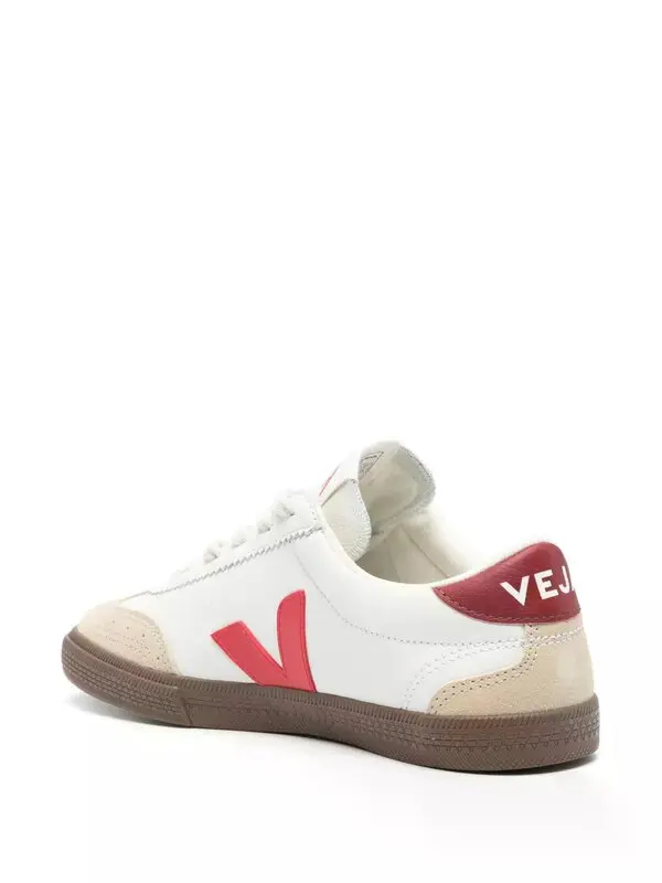 VEJA Volley Suede-panelled Sneakers - White
