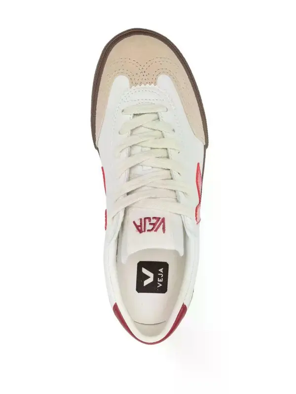 VEJA Volley Suede-panelled Sneakers - White