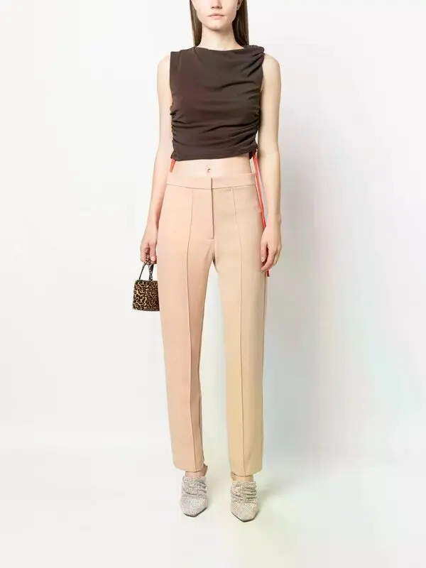 Alex Perry Pleat-detail Straight-leg Trousers