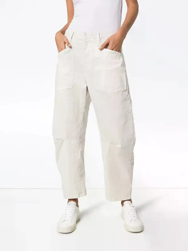NILI LOTAN Shon Balloon-leg Trousers - White
