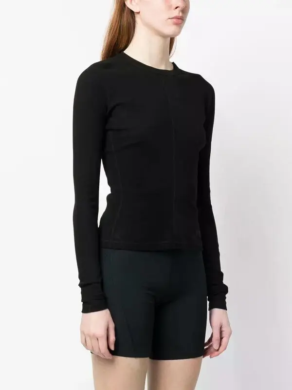 Y3 Logo Print Long Sleeve Top