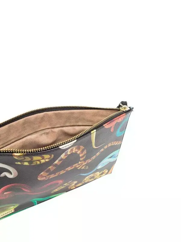 SELETTI Snake-print Wash Bag