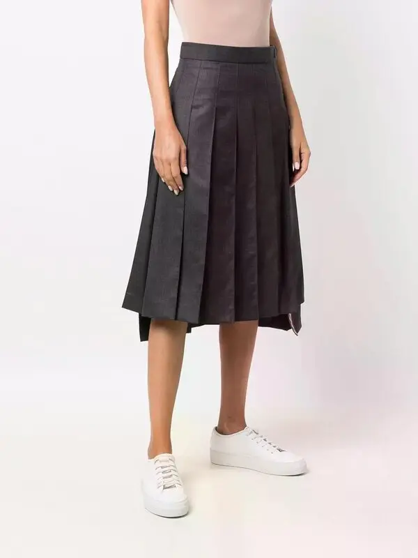 Thom Browne Super 120's Twill Pleated Skirt