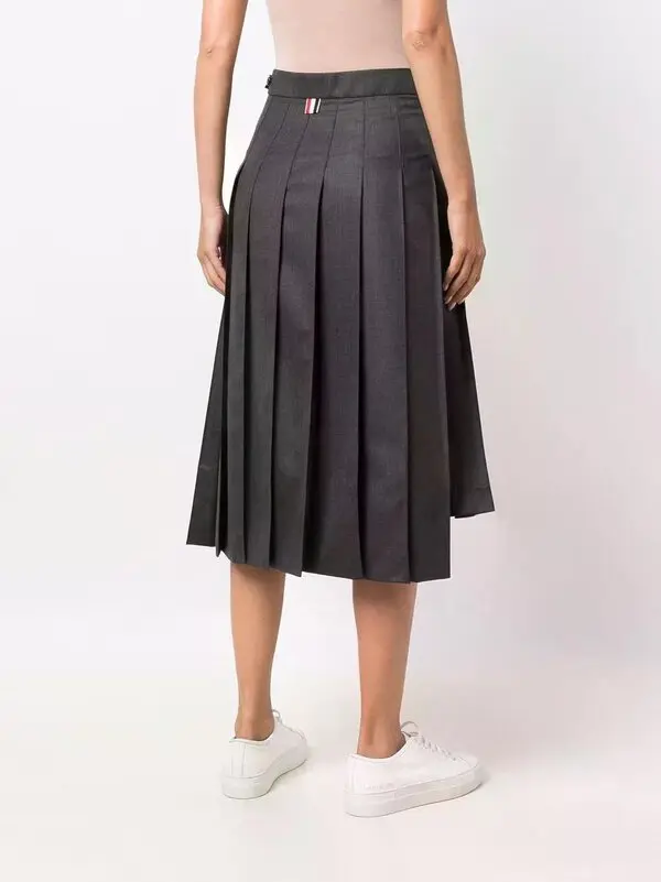 Thom Browne Super 120's Twill Pleated Skirt