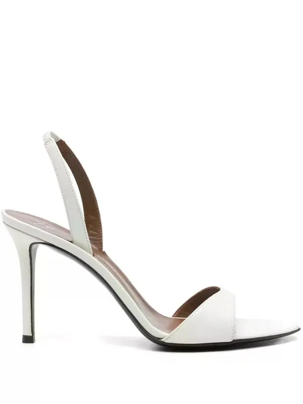 GIUSEPPE ZANOTTI 90mm Leather Sandals - White