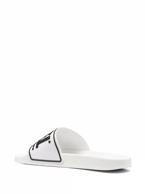 DIESEL® Logo Embossed Pool Slides