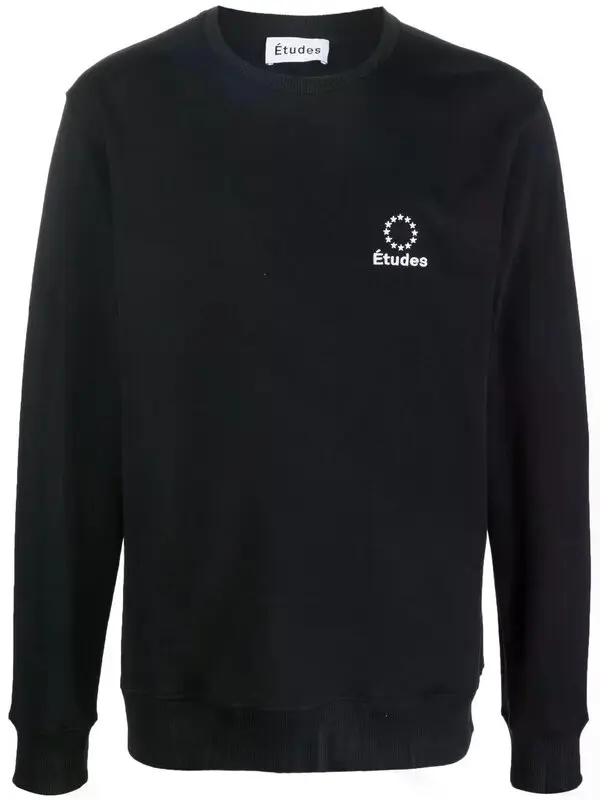 Études Studio Embroidered-logo Organic Cotton Sweatshirt