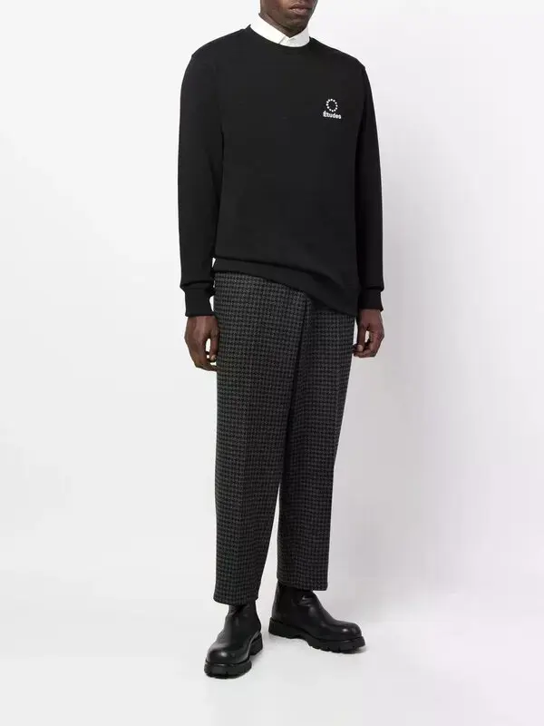 Études Studio Embroidered-logo Organic Cotton Sweatshirt