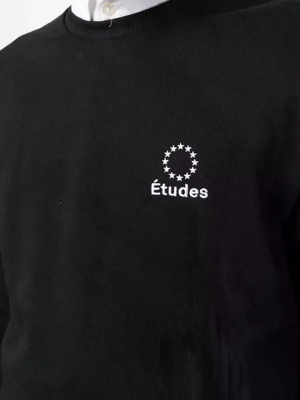 Études Studio Embroidered-logo Organic Cotton Sweatshirt