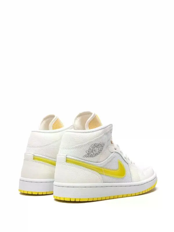 JORDAN Air 1 Mid Se Voltage Yellow Sneakers - White