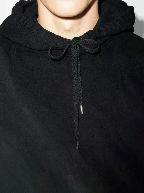 Sunspel Loopback Cotton Jersey Drawstring Hoodie - Black