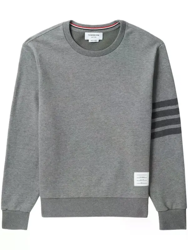 Thom Browne Cotton Sweatshirt With 4-bar Stripe