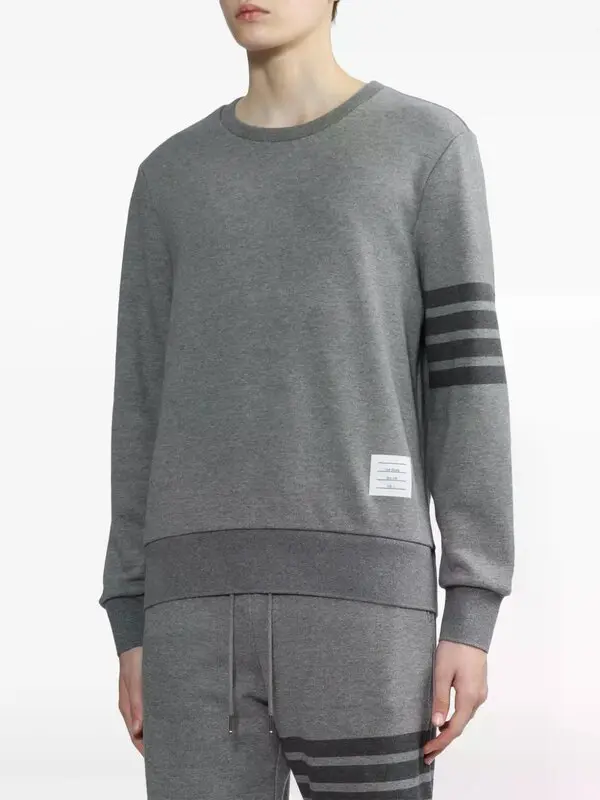 Thom Browne Cotton Sweatshirt With 4-bar Stripe