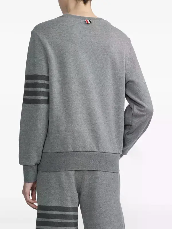 Thom Browne Cotton Sweatshirt With 4-bar Stripe