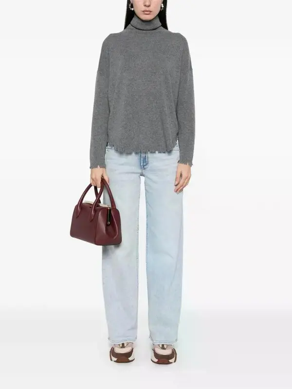 MOTHER The Spinner Zip Sneak Jeans