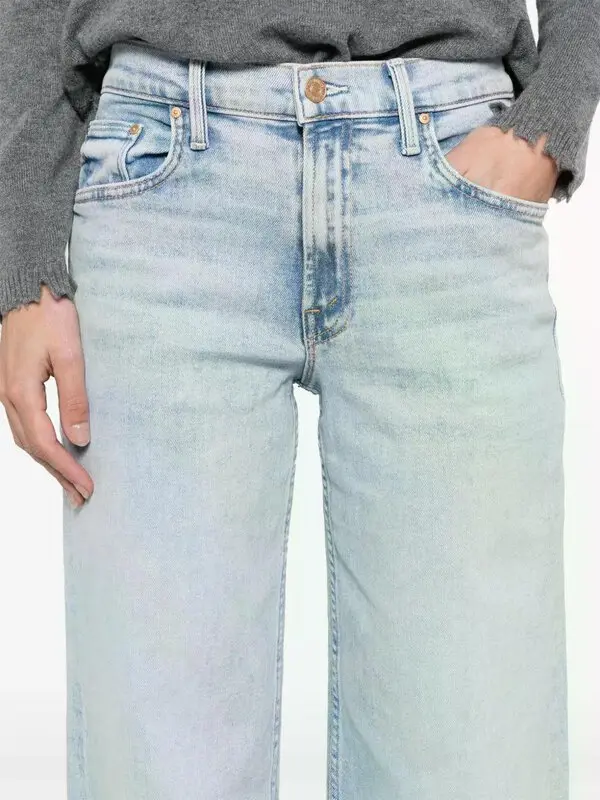 MOTHER The Spinner Zip Sneak Jeans