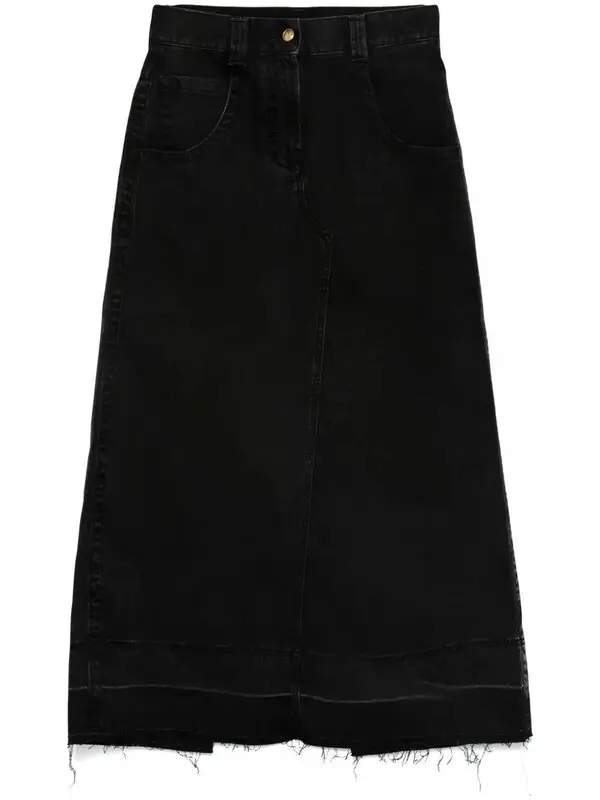 Palm Angels Denim Maxi Skirt