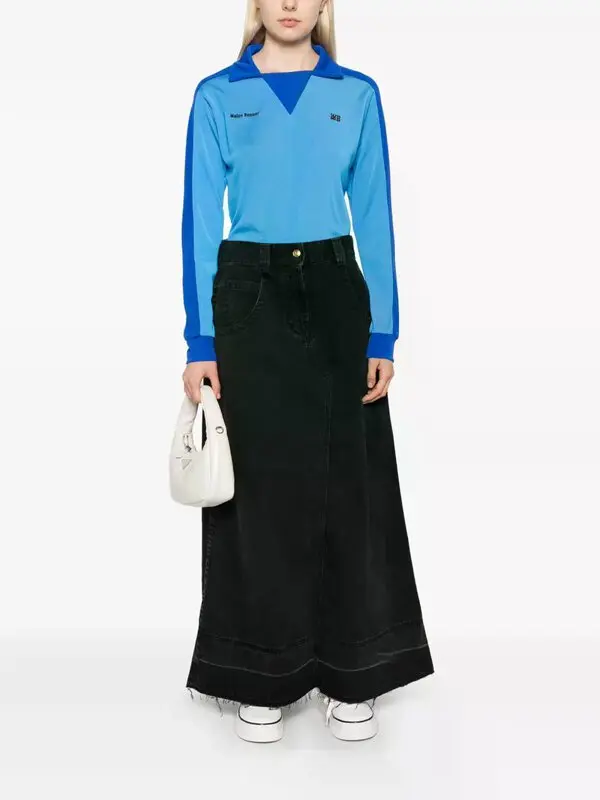 Palm Angels Denim Maxi Skirt
