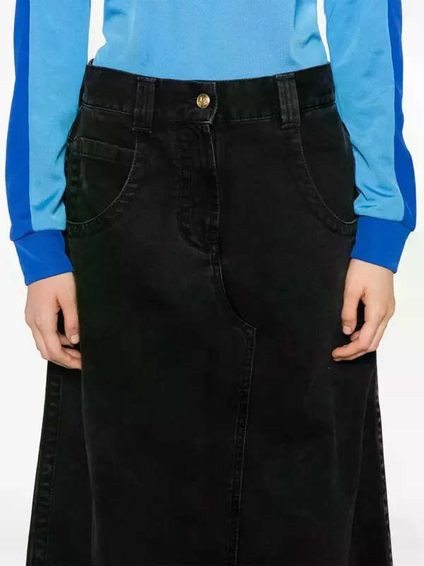 Palm Angels Denim Maxi Skirt