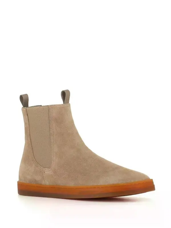 Officine Creative Elasticated Leather Boots - Neutrals