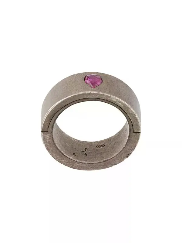 PARTS OF FOUR Sistema Embellished Ring - Silver