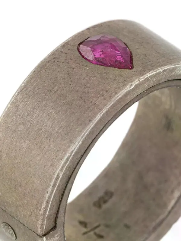 PARTS OF FOUR Sistema Embellished Ring - Silver