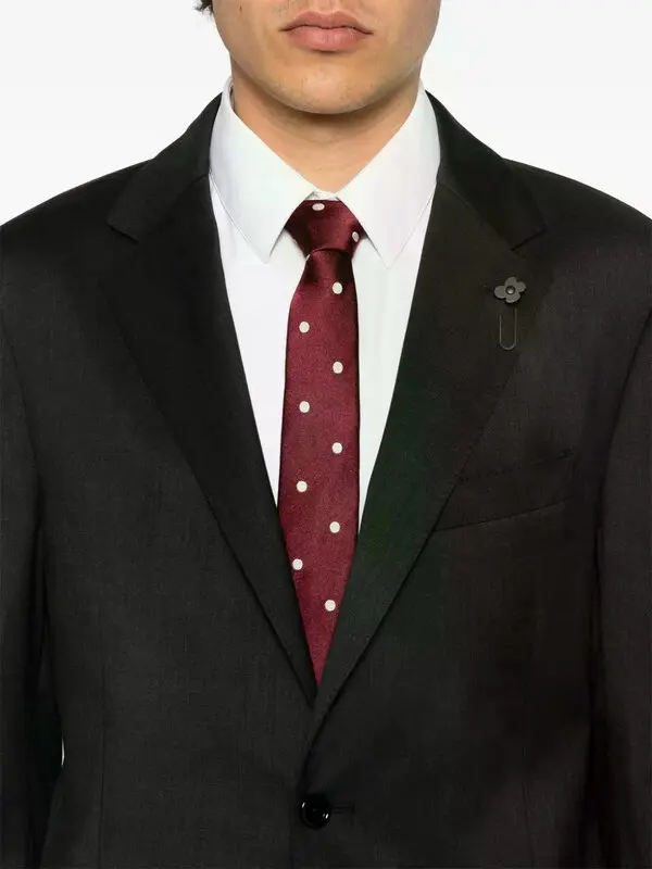 LARDINI Single-breasted Blazer - Black