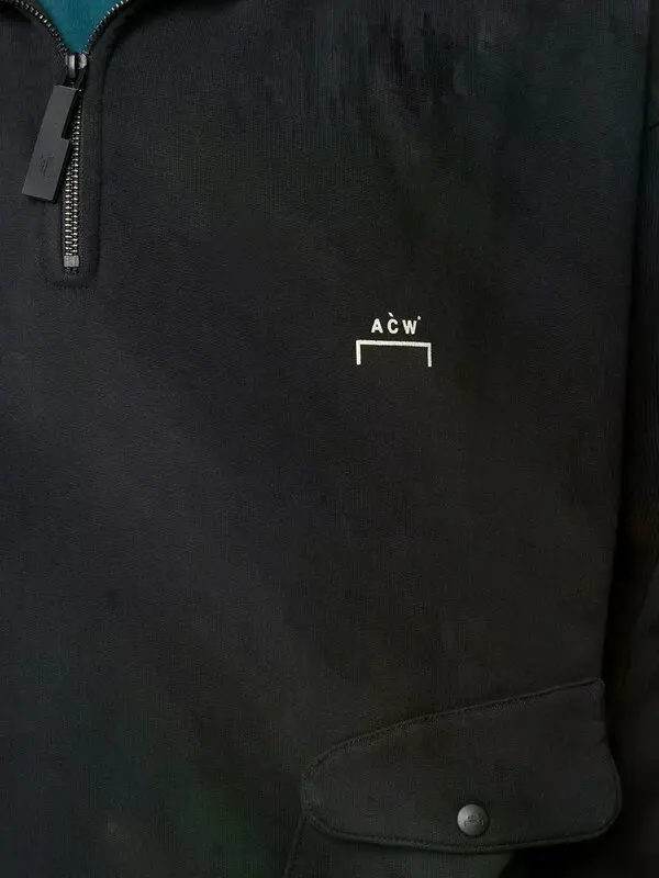 A-COLD-WALL* Asymmetric Logo Printed Hoodie