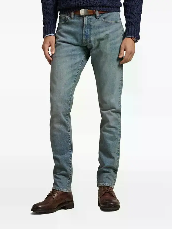 Polo Ralph Lauren Whiskering Detail Jeans - Blue