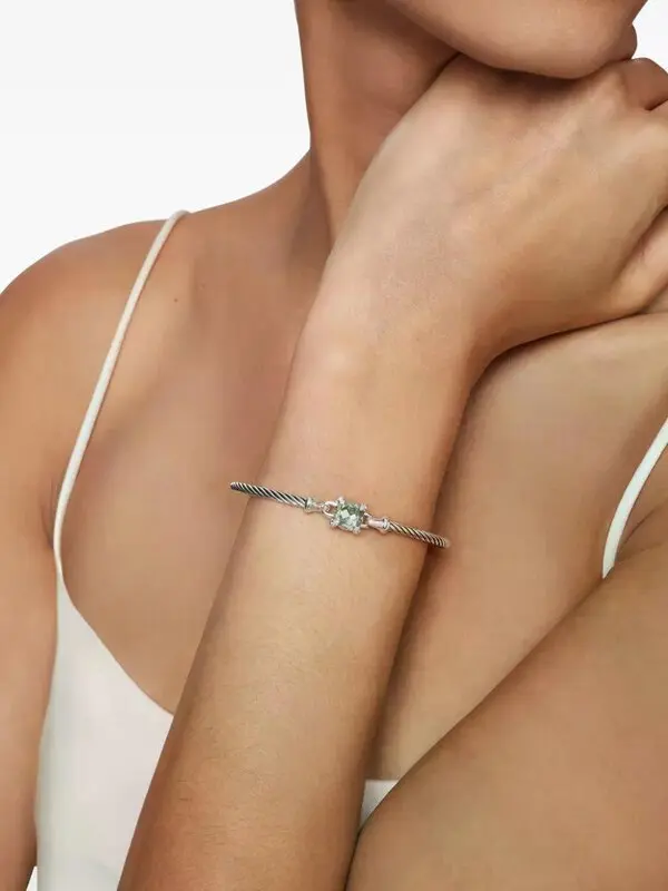 David Yurman Sterling Chatelaine Diamond Bracelet