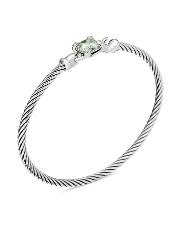 David Yurman Sterling Chatelaine Diamond Bracelet