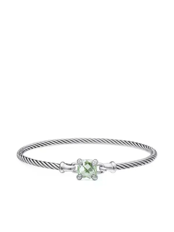David Yurman Sterling Chatelaine Diamond Bracelet
