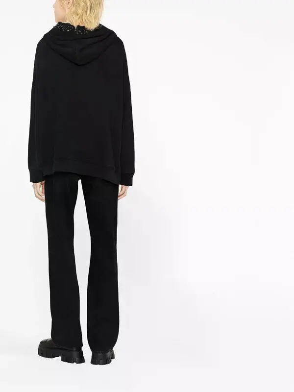Versace Logo-print Studded Hoodie