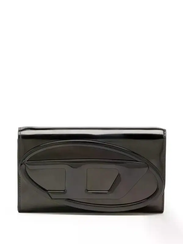 DIESEL® 1dr Leather Wallet-on-chain - Black