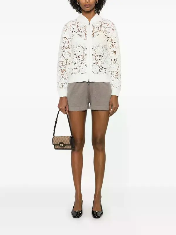 P.a.r.o.s.h Fine-knit Mini Shorts - Neutrals
