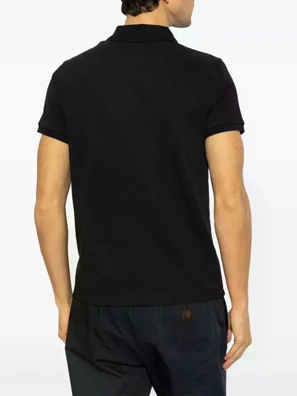 Moncler Appliqué Logo Polo Shirt - Blue