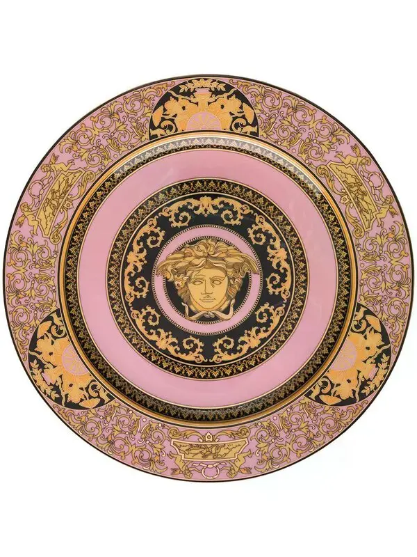 Versace Medusa Rose Service Plate - Pink