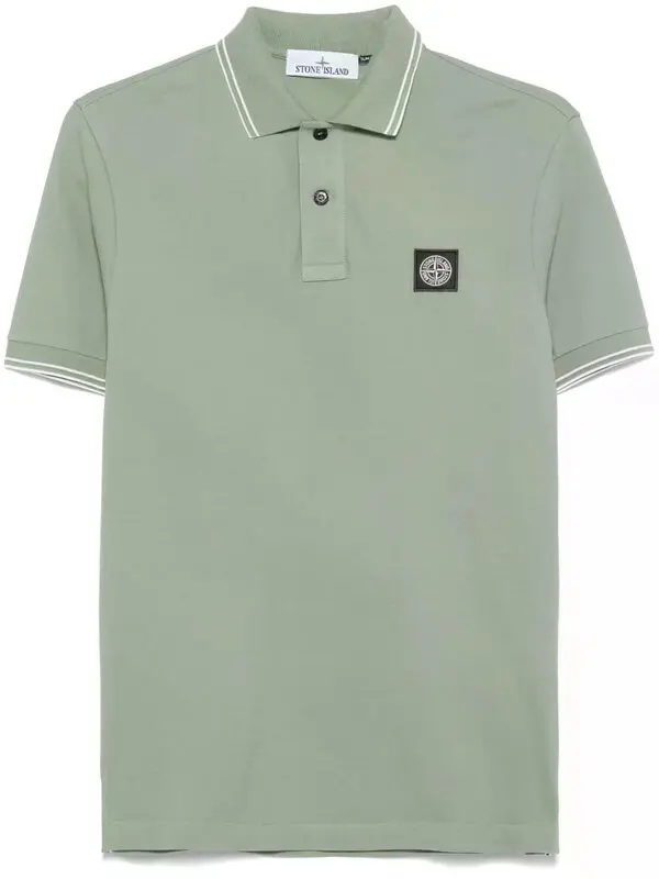 Stone Island Compass-motif Polo Shirt