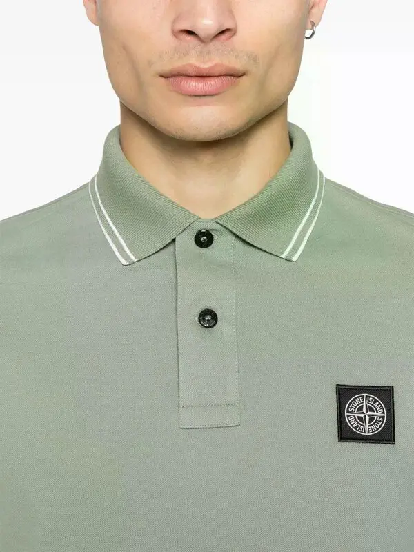 Stone Island Compass-motif Polo Shirt