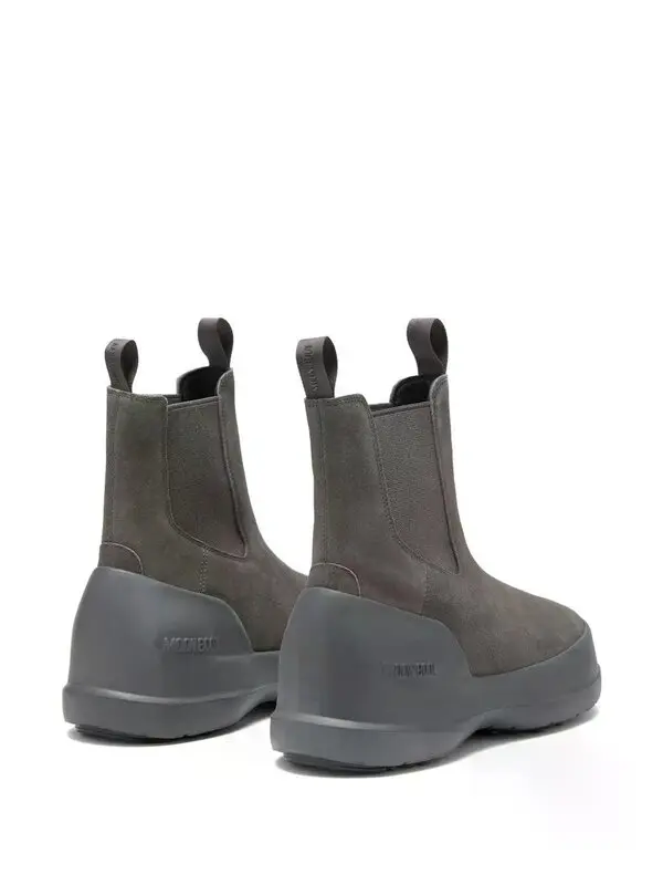 Moon Boot Luna Logo-print Boots - Grey