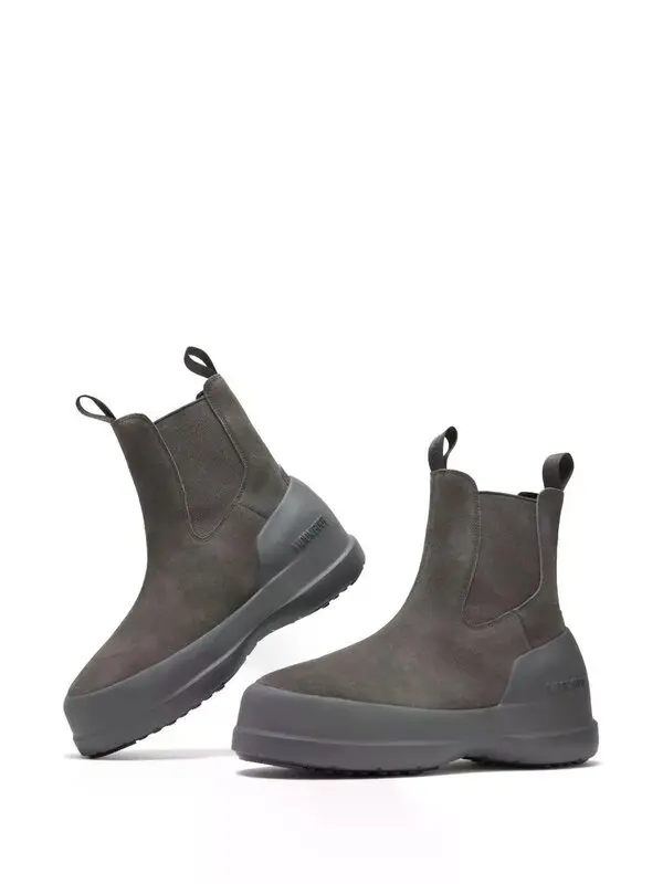 Moon Boot Luna Logo-print Boots - Grey