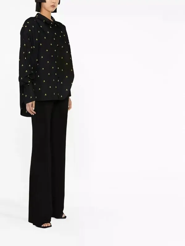 Attico Diana Oversized Logo-print Shirt