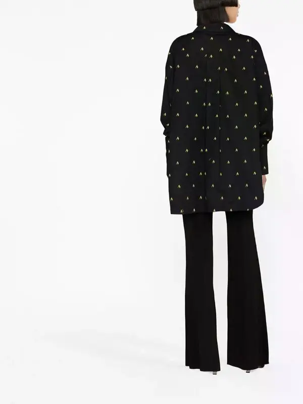 Attico Diana Oversized Logo-print Shirt