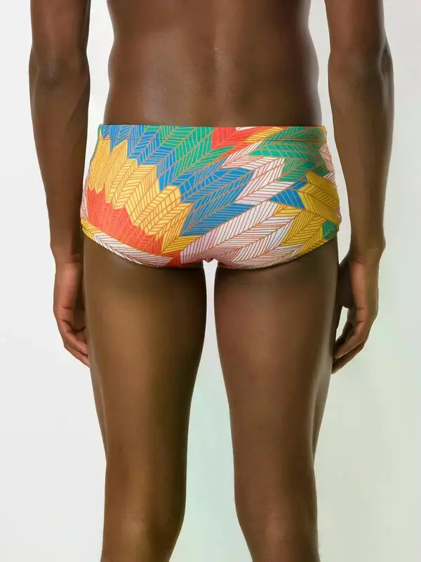 AMIR SLAMA Cocar Francês Print Trunks