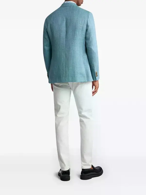 Etro Logo Patch Blazer - Blue