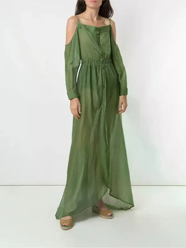 AMIR SLAMA Silk Maxi Dress