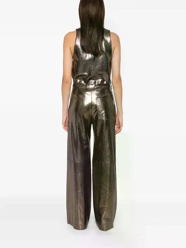 FORTE_FORTE Textured Leather Trousers