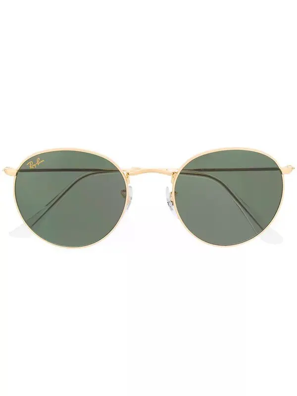Ray-ban Two-tone Round-frame Sunglasses - Gold